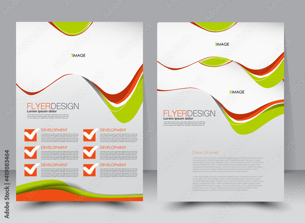 Abstract flyer design background. Brochure template. Can be used for ...