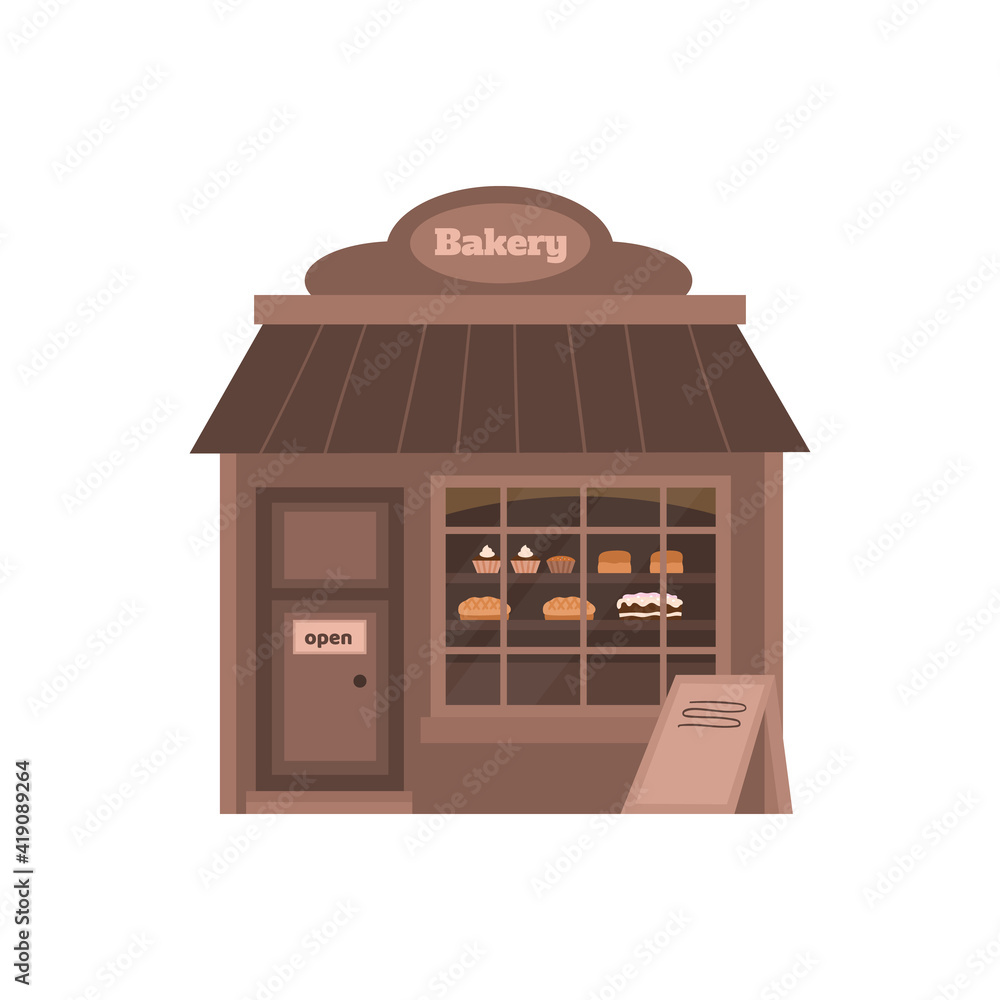 Bakery Building Cartoon