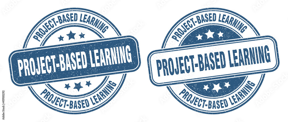 project-based learning stamp. project-based learning label. round ...