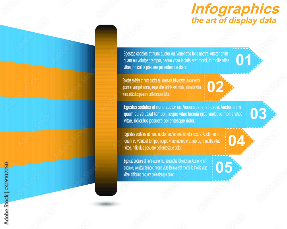 Infographic display template. Idea to display information, ranking and ...