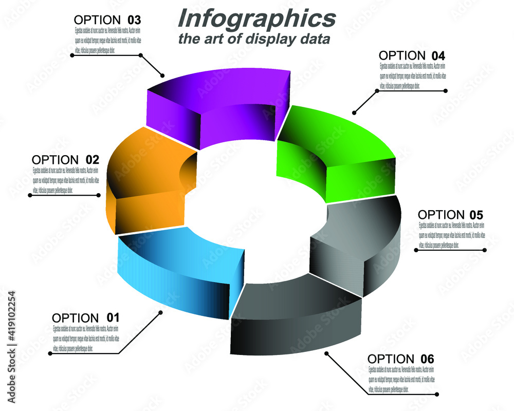 3d Infographic display template. Idea to display information, ranking ...