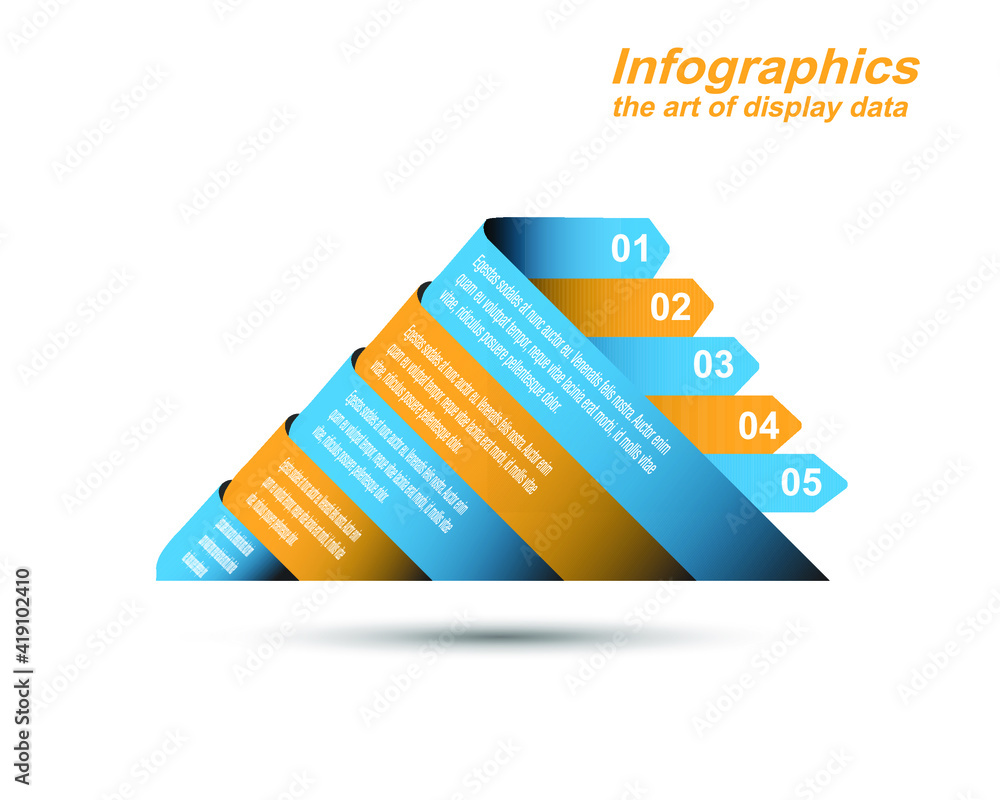 Infographic display template. Idea to display information, ranking and ...