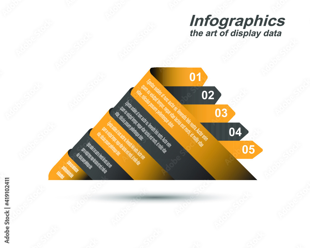 Infographic display template. Idea to display information, ranking and ...
