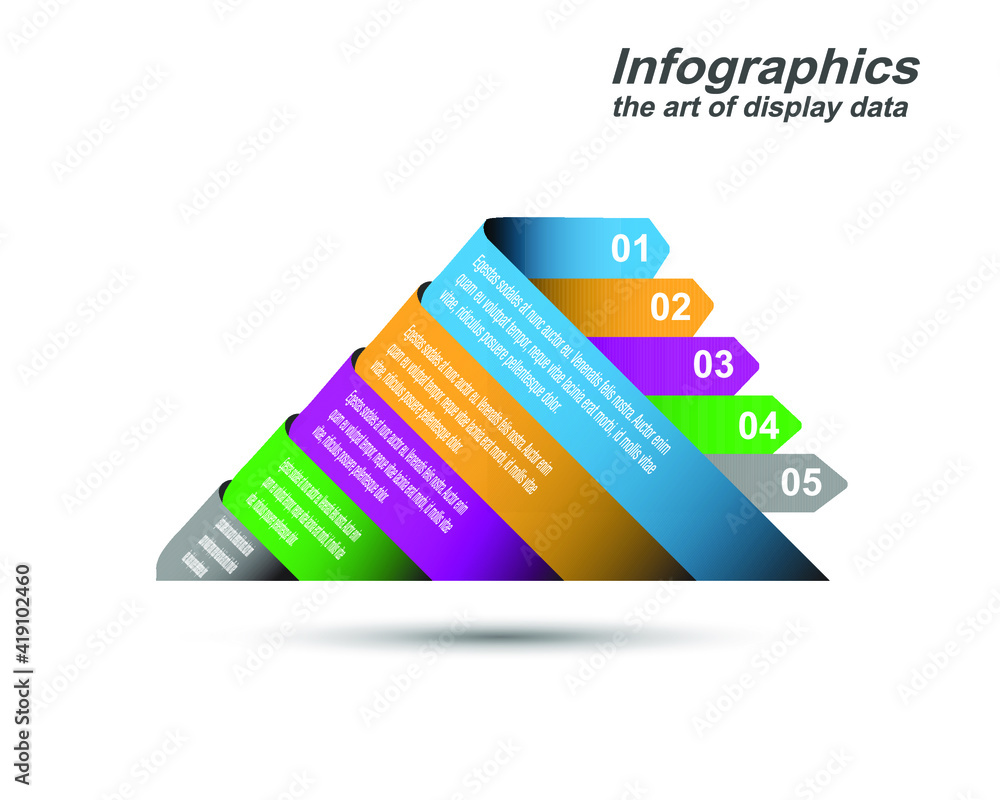 Infographic display template. Idea to display information, ranking and ...