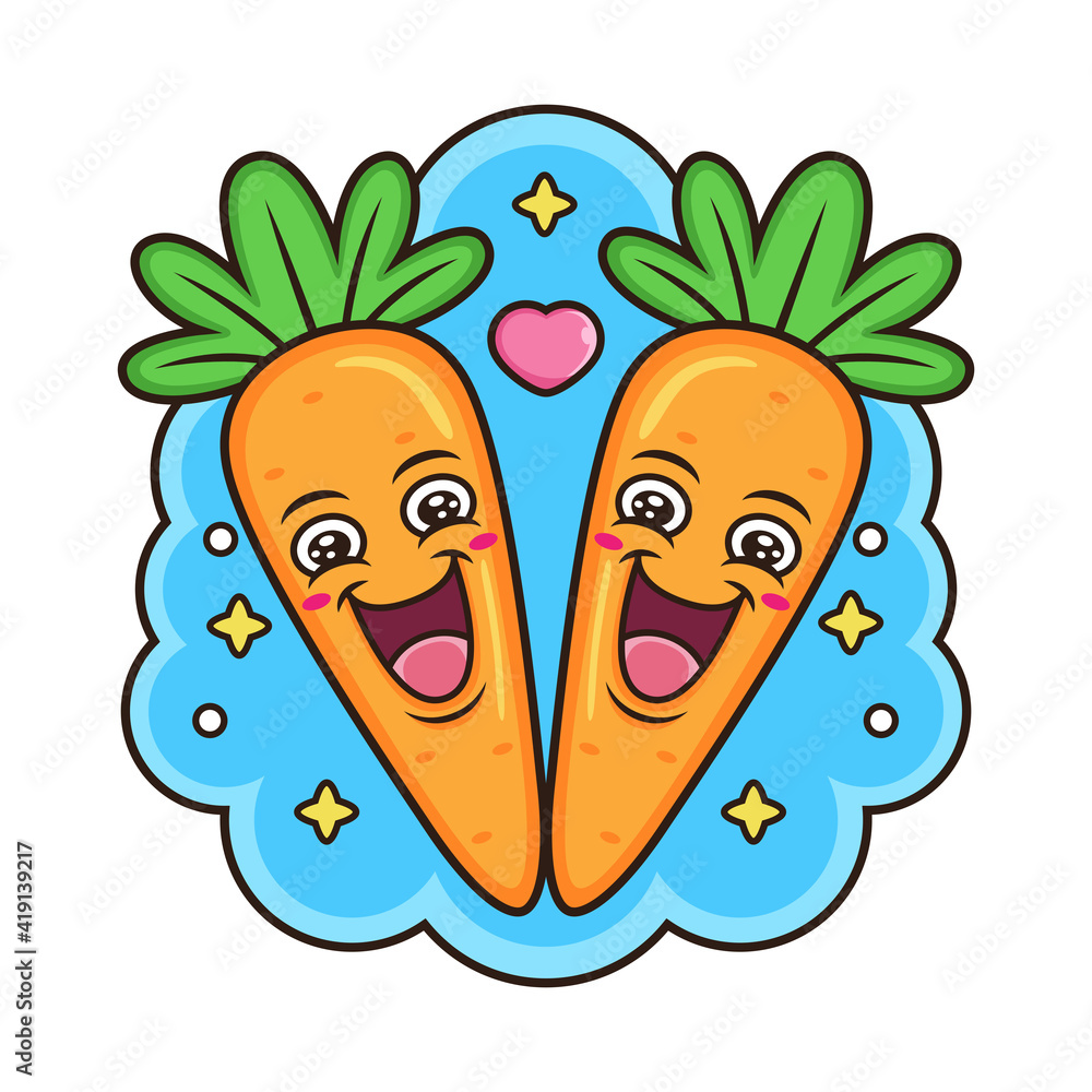 Cute Carrot Icon