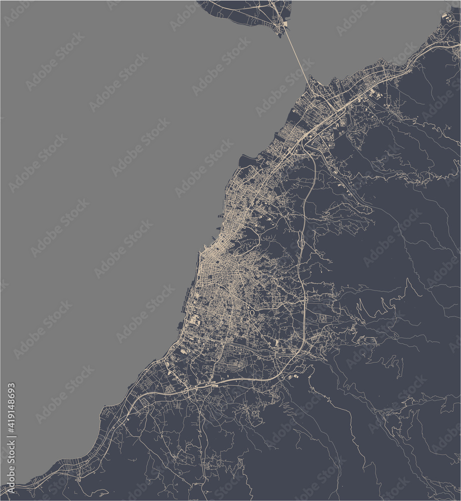 map of the city of Patras, Greece Stock Vector | Adobe Stock