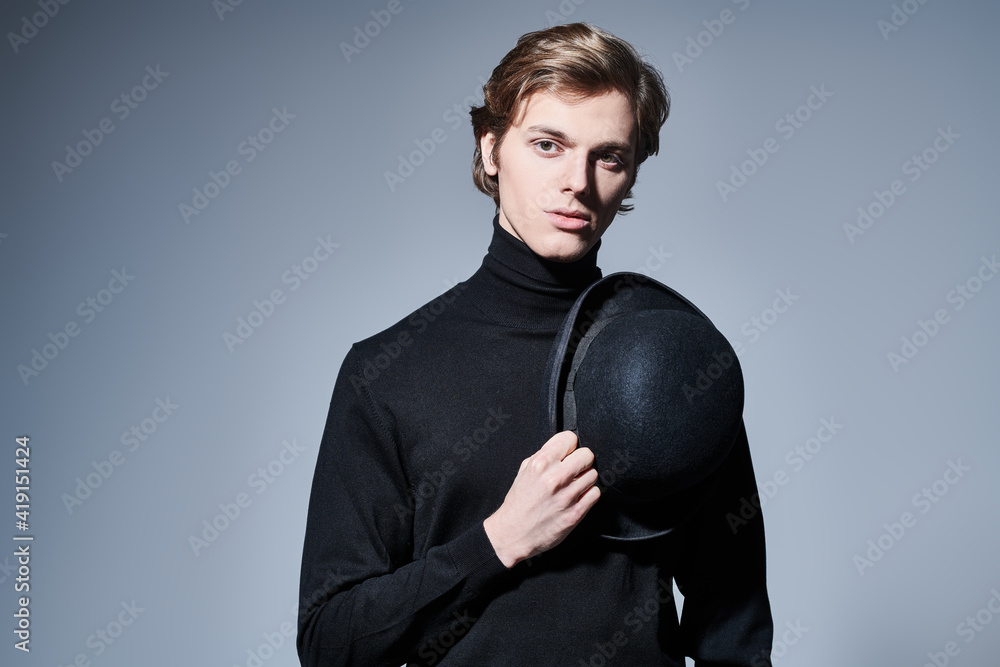 gallant young man Stock Photo | Adobe Stock