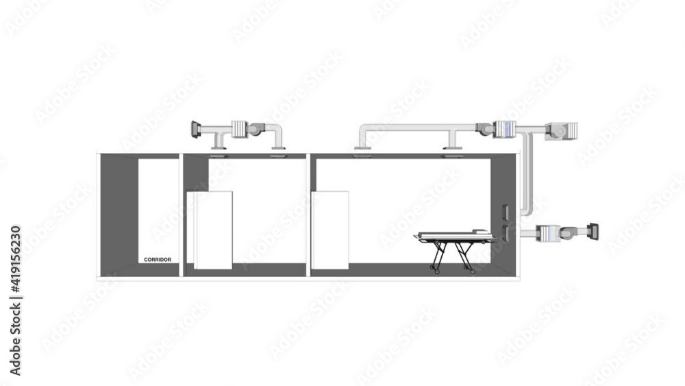 4K Video, AIIR-Airborne infection isolation room OR Isolation Negative ...