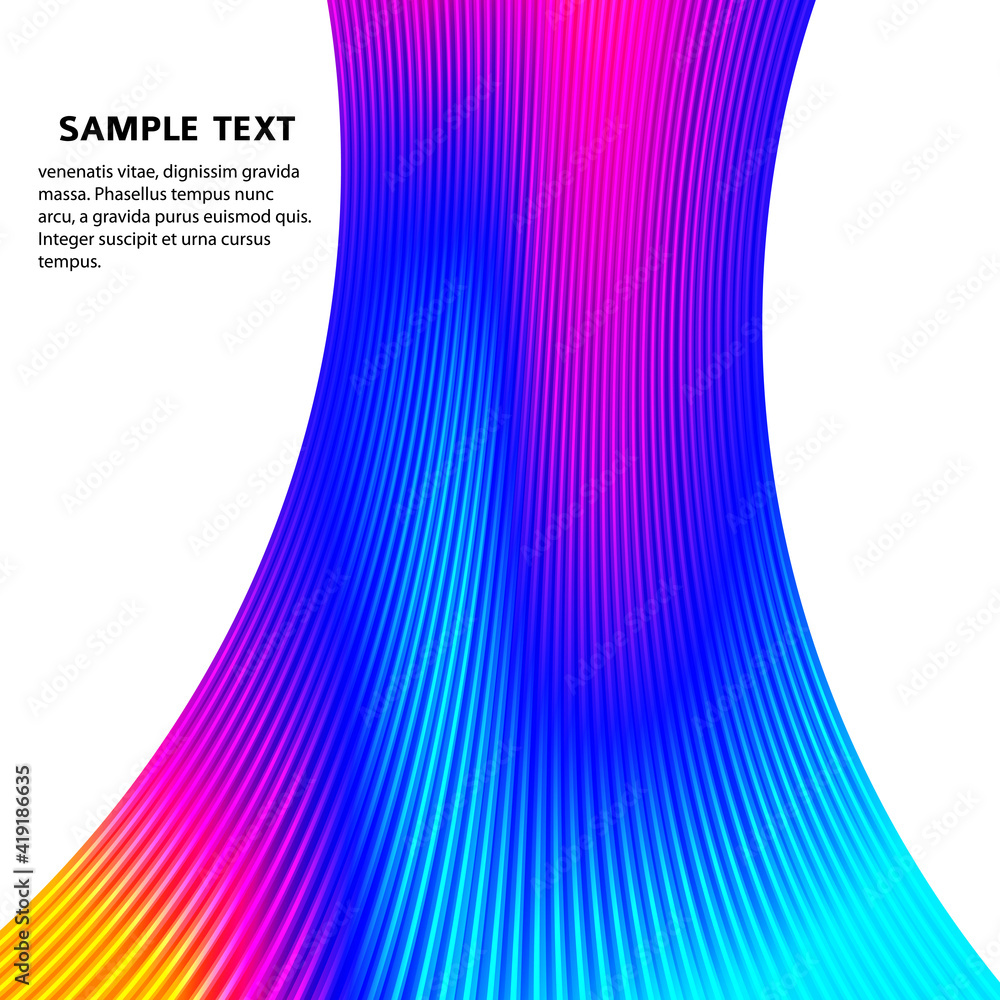 Design element rainbow gradient stripes transition of different ...