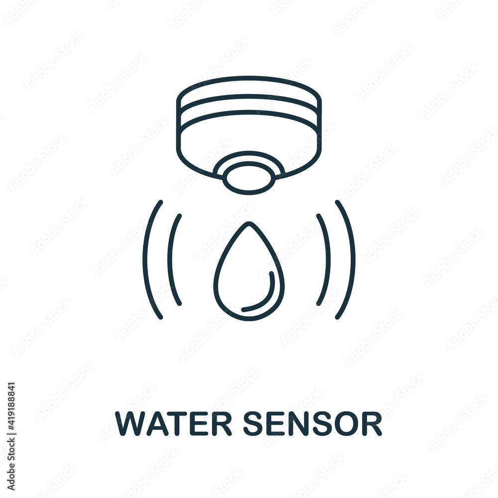 Water Sensor Icon Simple Element From Sensors Icons Collection Creative Water Sensor Icon Ui