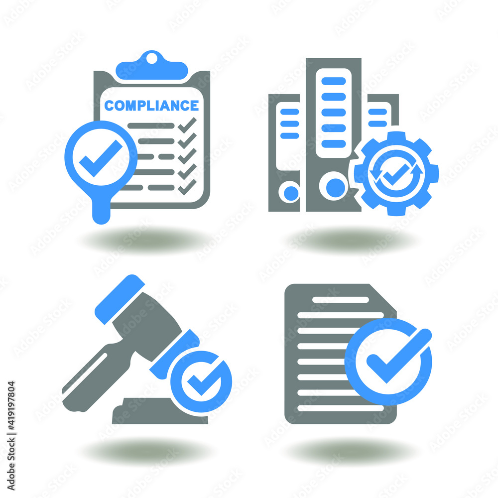 Vettoriale Stock Compliance Regulations Standards Law Policies Rules ...