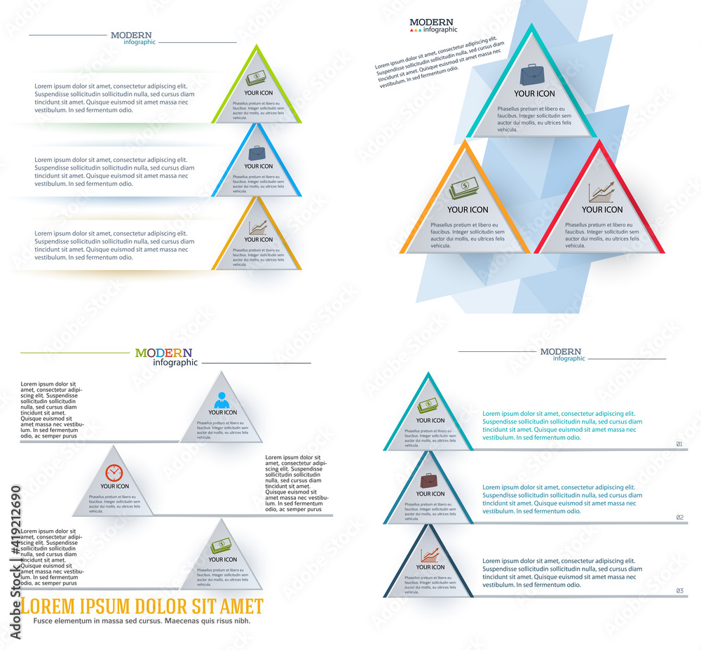 Design elements infographic style background business presentation ...
