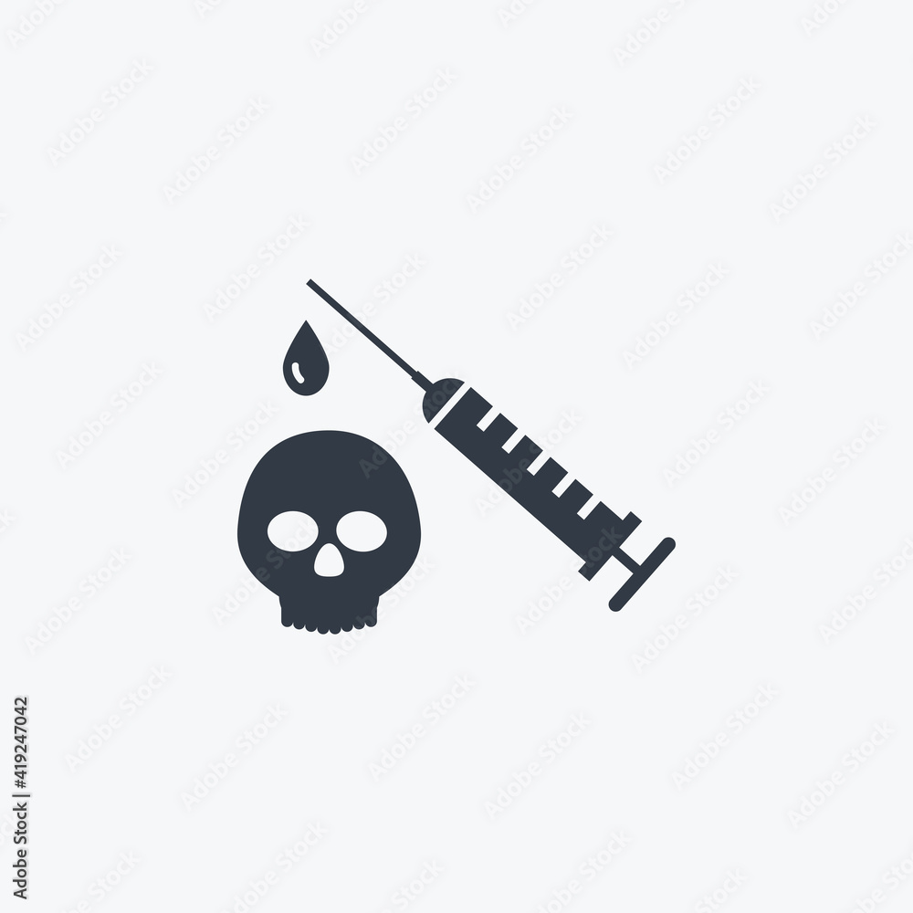 Fototapeta kuchenna Euthanasia icon isolated on clean background ...