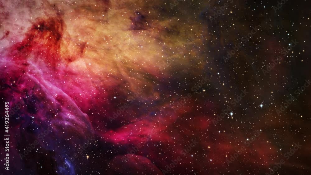 Loop Space Flight deep space exploration travel to The Orion Nebula ...