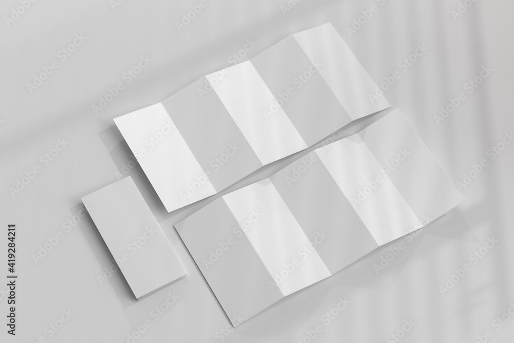 DL Size Five Fold Brochure Stock Illustration | Adobe Stock