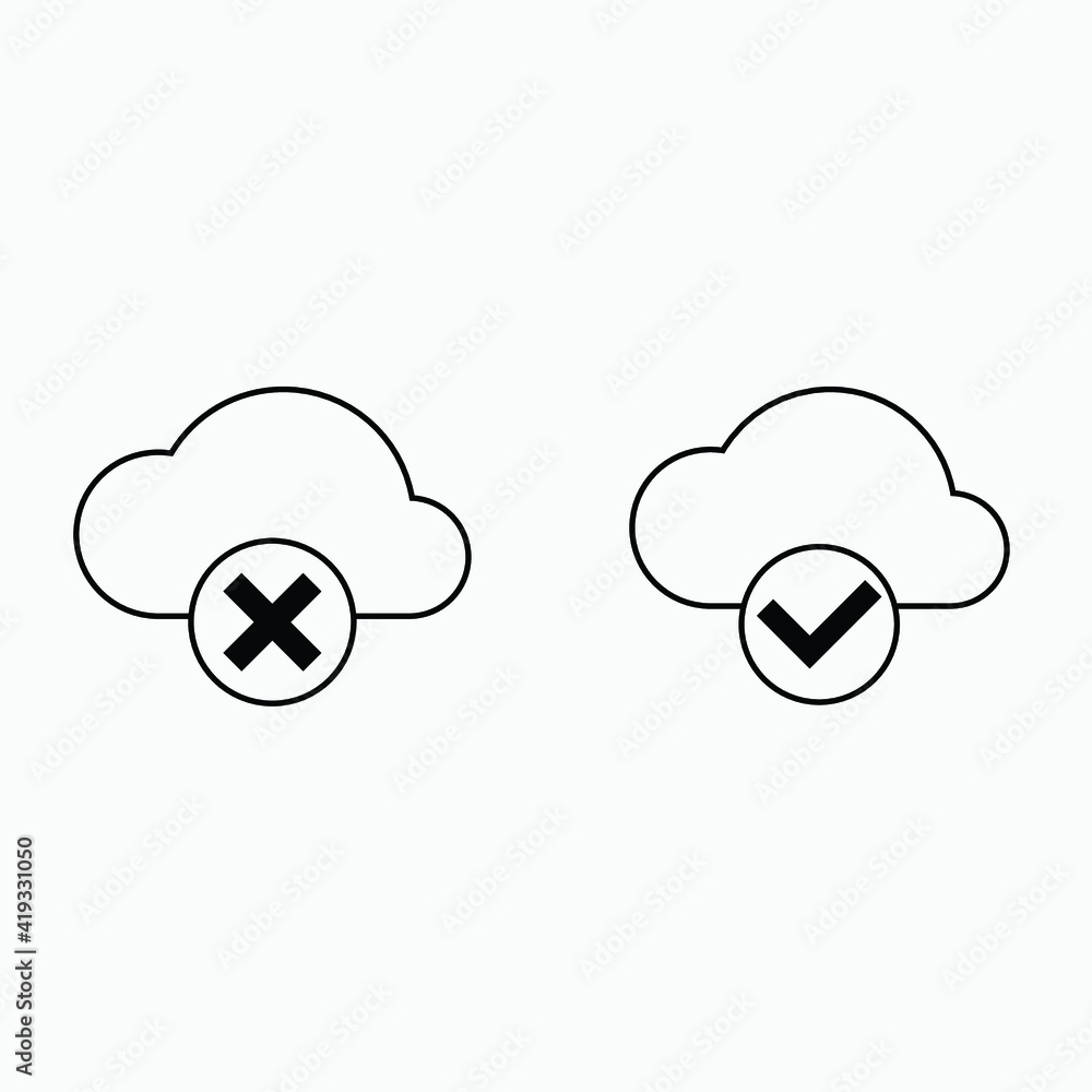 Approved and Not Approved icon, Approved and Not Approved button icon ...