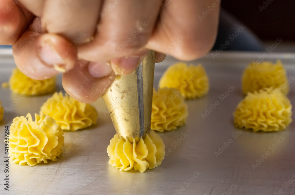 Making Malaysian traditional Eid cookies, locally known as Kuih ...