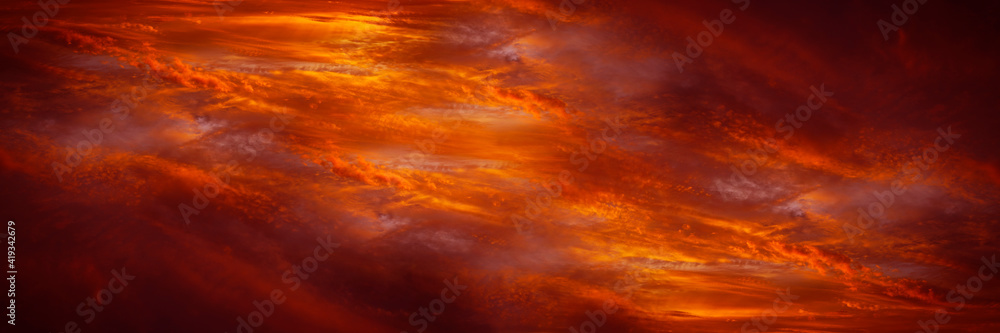 Abstract dark red background. Dramatic fiery bloody sky. Fantastic ...