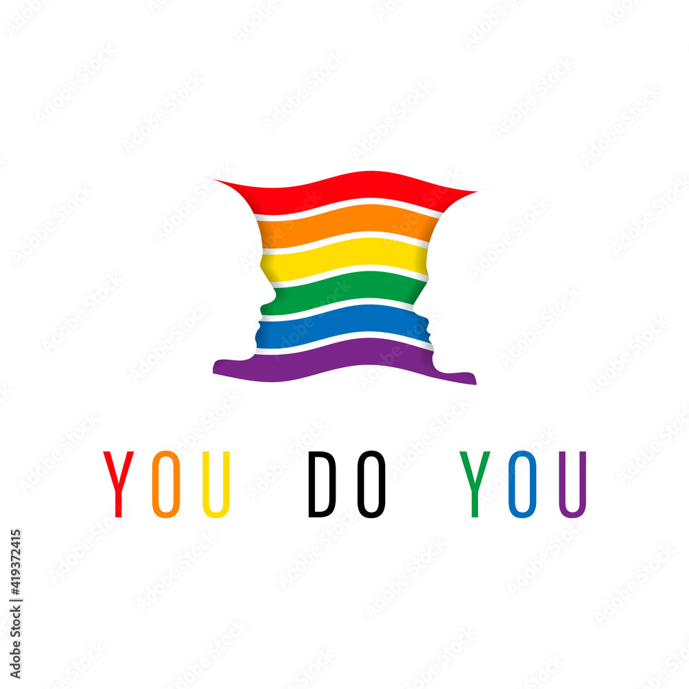 Pride month 2021 logo card with minority flag.Banner Love is love ...