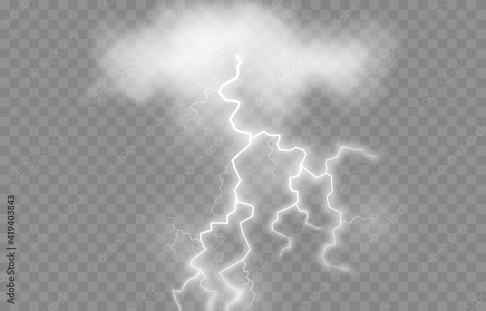 Vector lightning, lightning png, thunderstorm, lighting. Lightning ...
