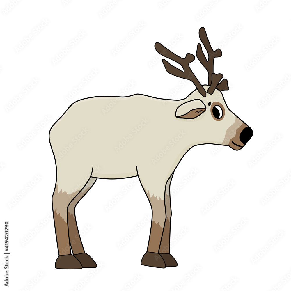 Caribou Animal Clipart Cartoon