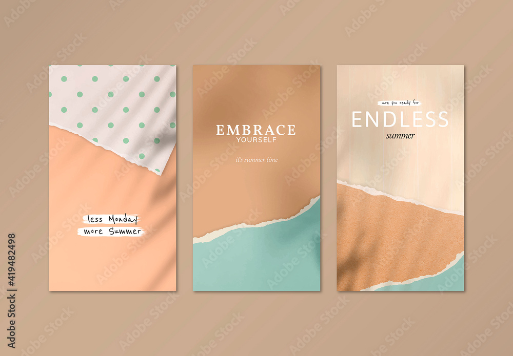 Mobile Wallpaper with Quote Layouts Stock Template | Adobe Stock