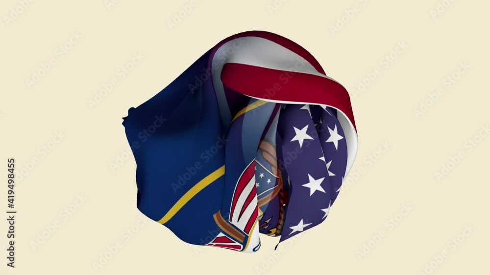 Crumpled Fabric Flag of Utah State - USA Intro. USA Flag. State of Utah ...