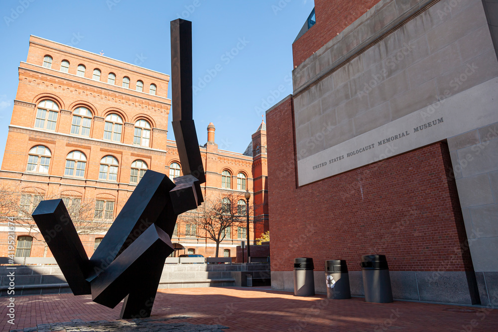Washington DC, USA 11-02-2020: Entrance of the United States Holocaust ...