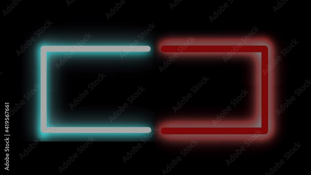TV Series COLORFUL neon glow color moving seamless art loop background ...