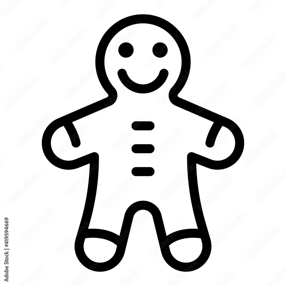 Gingerbread Outline
