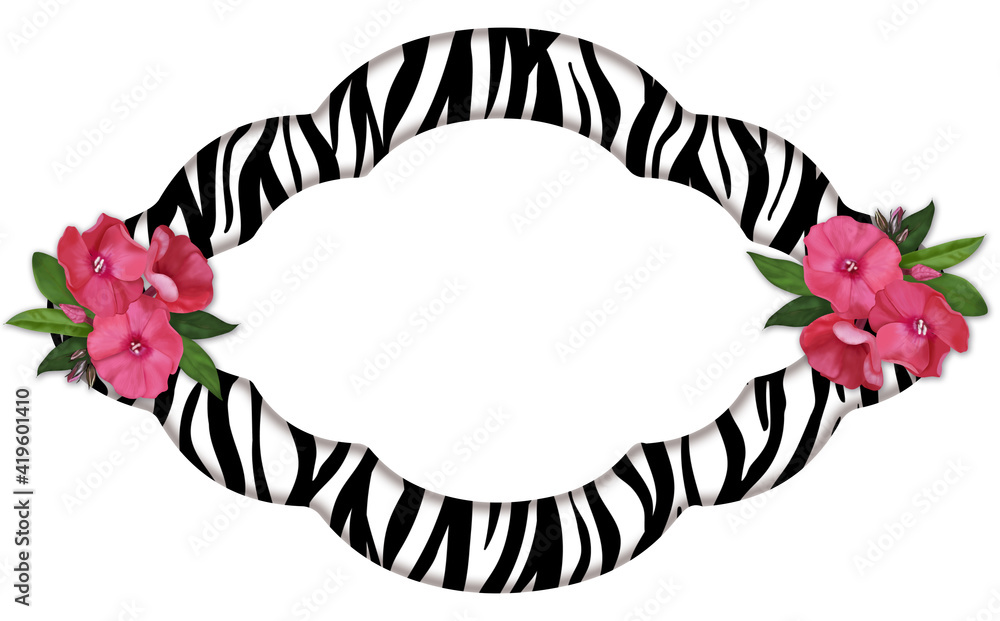 Pink Zebra Print Clip Art