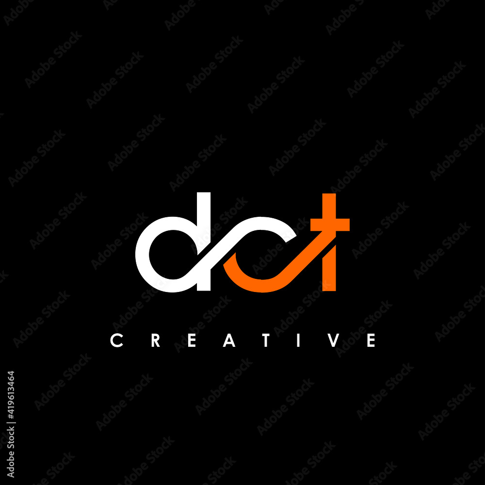 DCT Letter Initial Logo Design Template Vector Illustration Stock ...