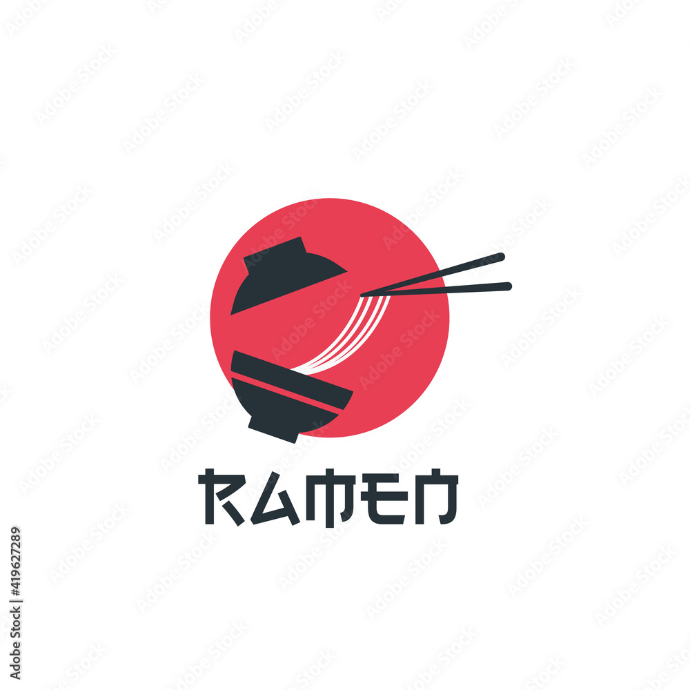 Ramen Logo. Creative Ramen Logo Stock Vector | Adobe Stock