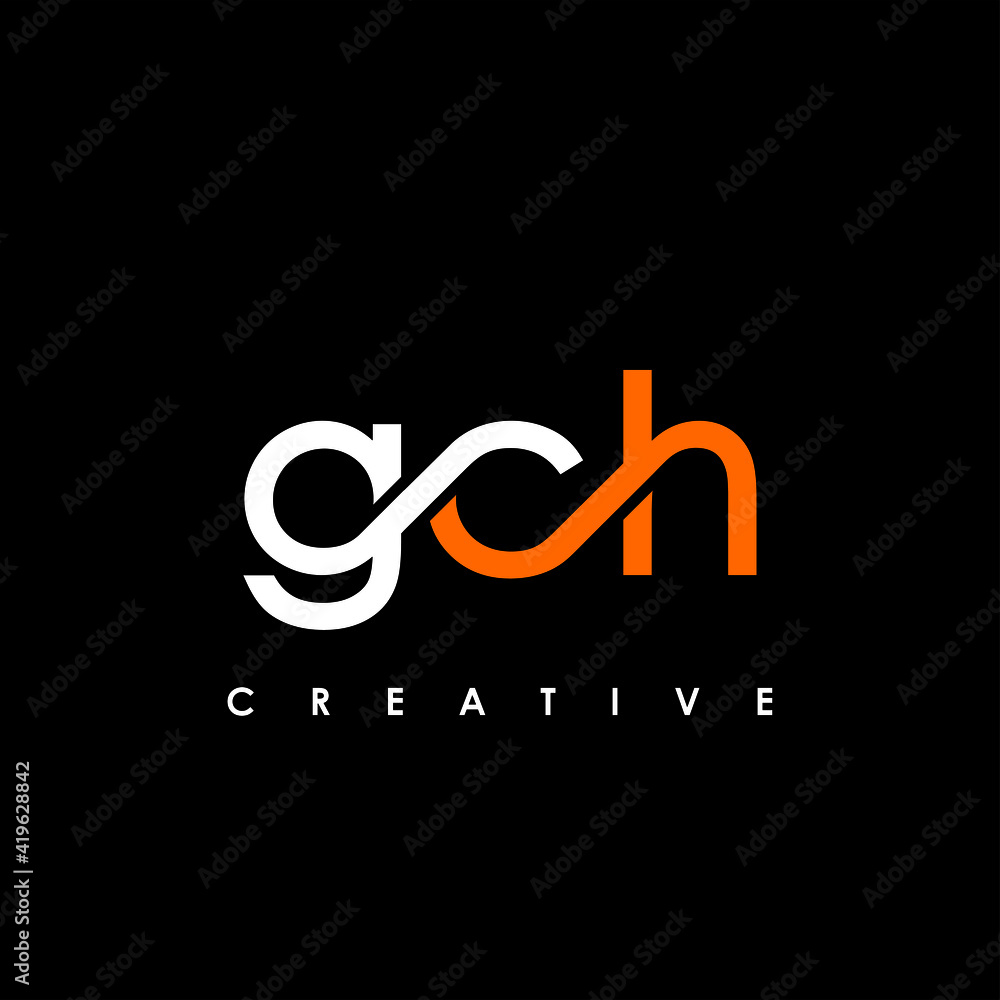GCH Letter Initial Logo Design Template Vector Illustration Stock ...