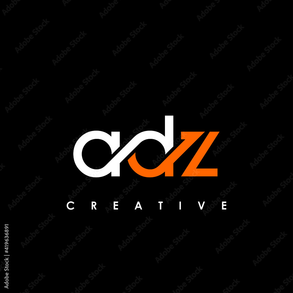 ADZ Letter Initial Logo Design Template Vector Illustration Stock ...