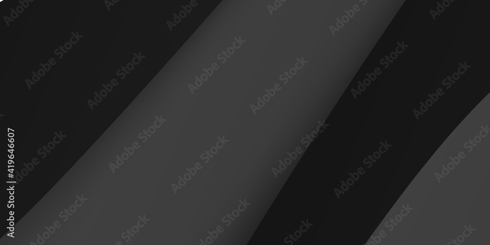 Simple 3d abstract black background with grey stripes Stock Vector ...