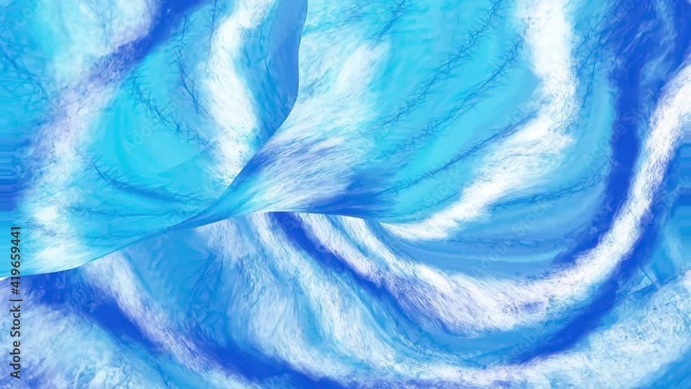 Blue flowing liquid waves abstract motion blurred background. Trendy ...