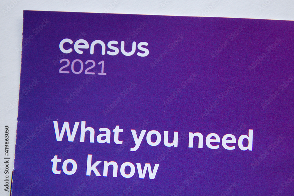 Cardiff, UK: March 11, 2021: The UK Census Form 2021 - arriving to ...