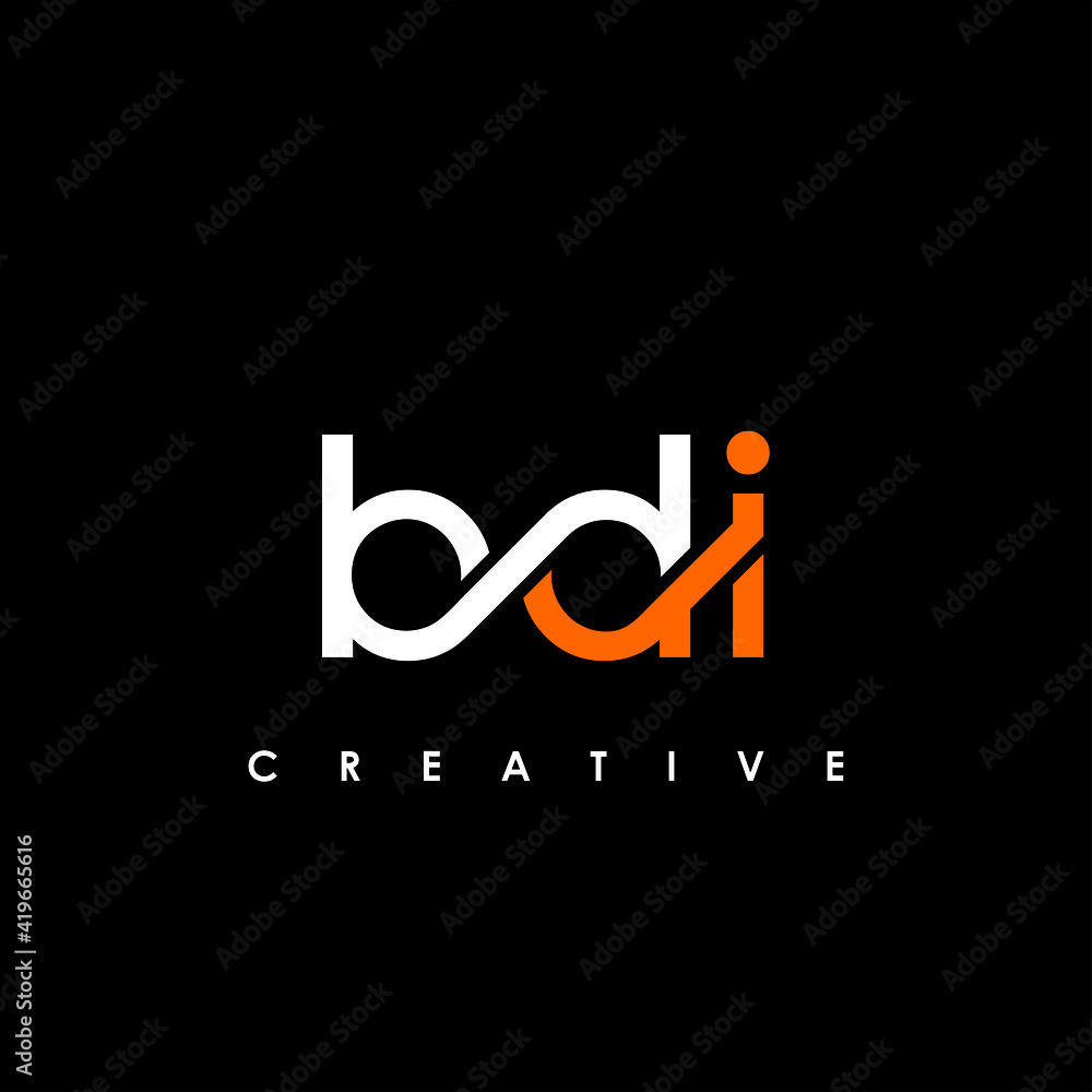 BDI Letter Initial Logo Design Template Vector Illustration Stock ...