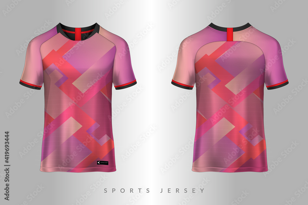 sports jersey and t-shirt template, Graphic design for football or ...
