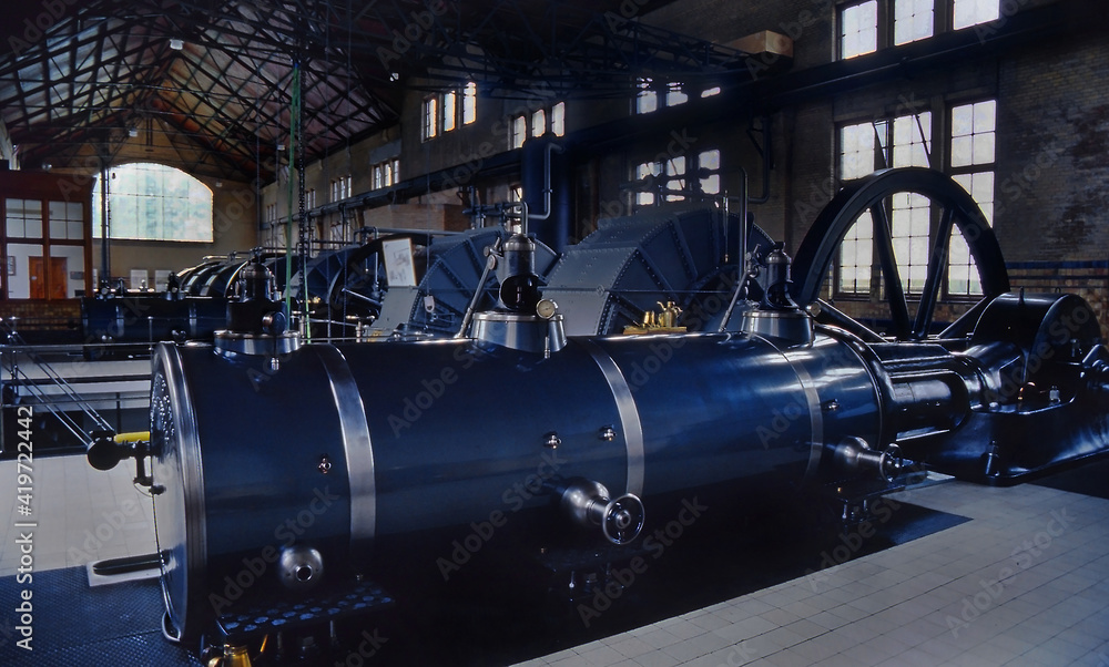 Lemmer, province Friesland the Netherlands. The Wouda pumping station ...