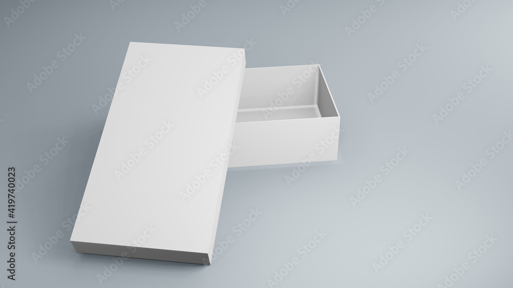 Box Mockups blank packaging box 3d rendering Stock Illustration | Adobe ...