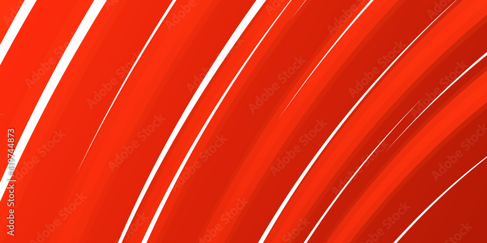 Abstract bright red striped retro comic background with halftone ...