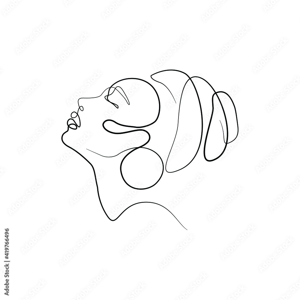 African Woman Silhouette Tattoo