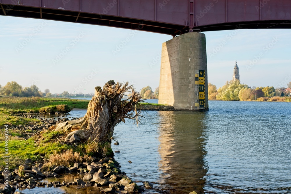 Rhenen historic city in the Netherlands along the river Rhine Stock ...