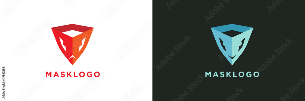 Anonymous mask with poker face , vector sign, linear pictogram isolated ...