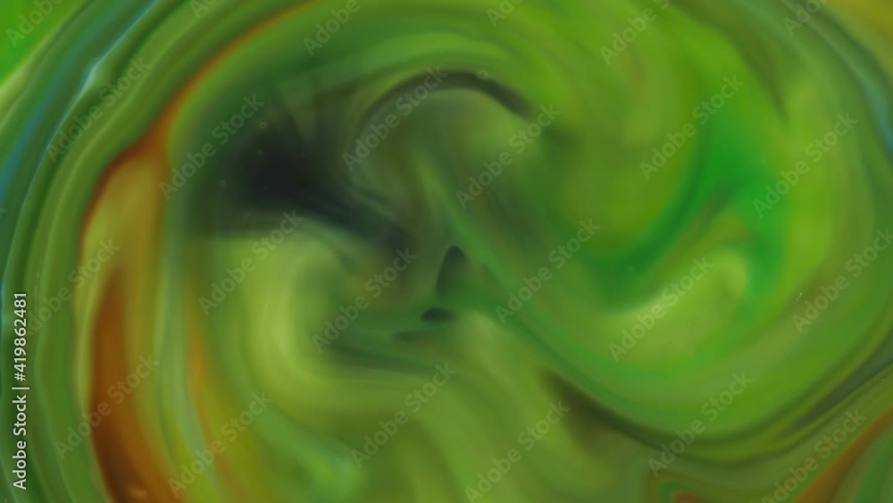 Injection of black poison into the liquid of basic colors. Stock ビデオ ...