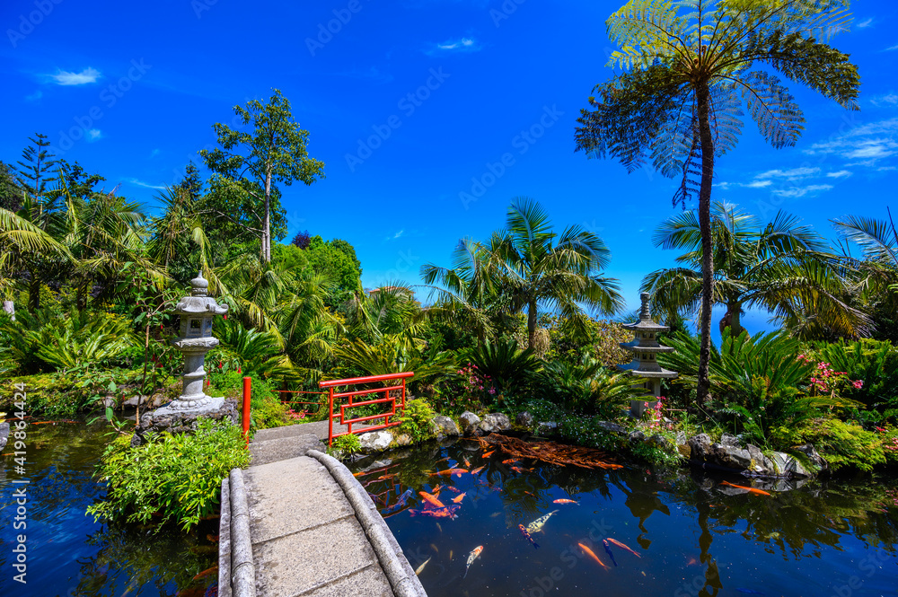 Monte Palace - Tropical Garden with Waterfalls, Lakes and traditional ...