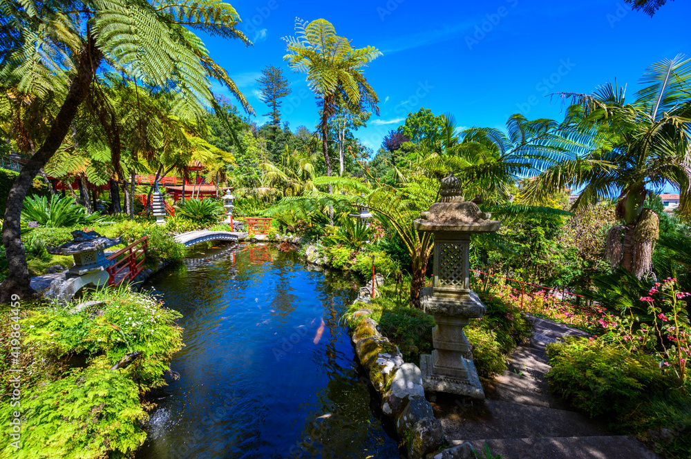 Monte Palace - Tropical Garden with Waterfalls, Lakes and traditional ...