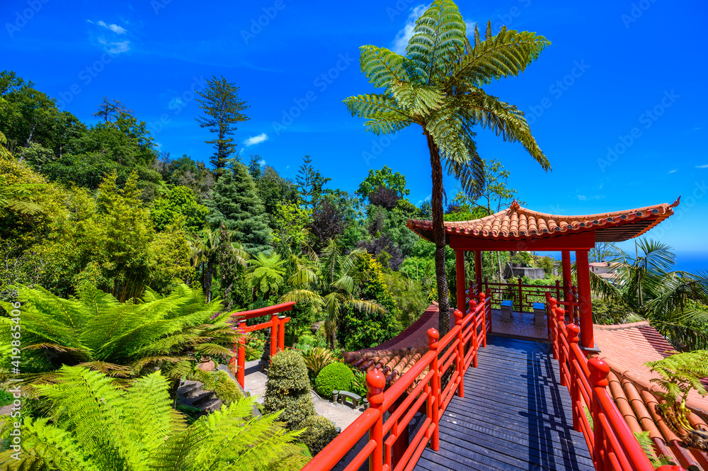 Monte Palace - Tropical Garden with Waterfalls, Lakes and traditional ...